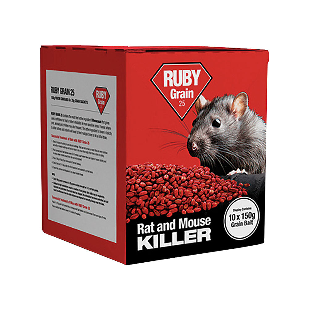 Ruby Grain 25 Whole Grain Sachets | Non Professional Rodenticide – ProGreen