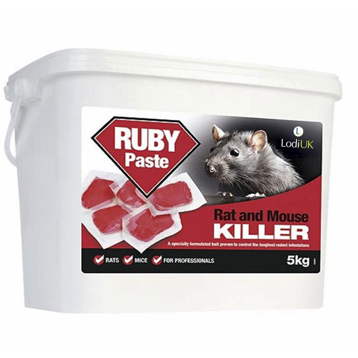 Ruby Paste Rat Bait 5kg | Professional Rodenticide | ProGreen