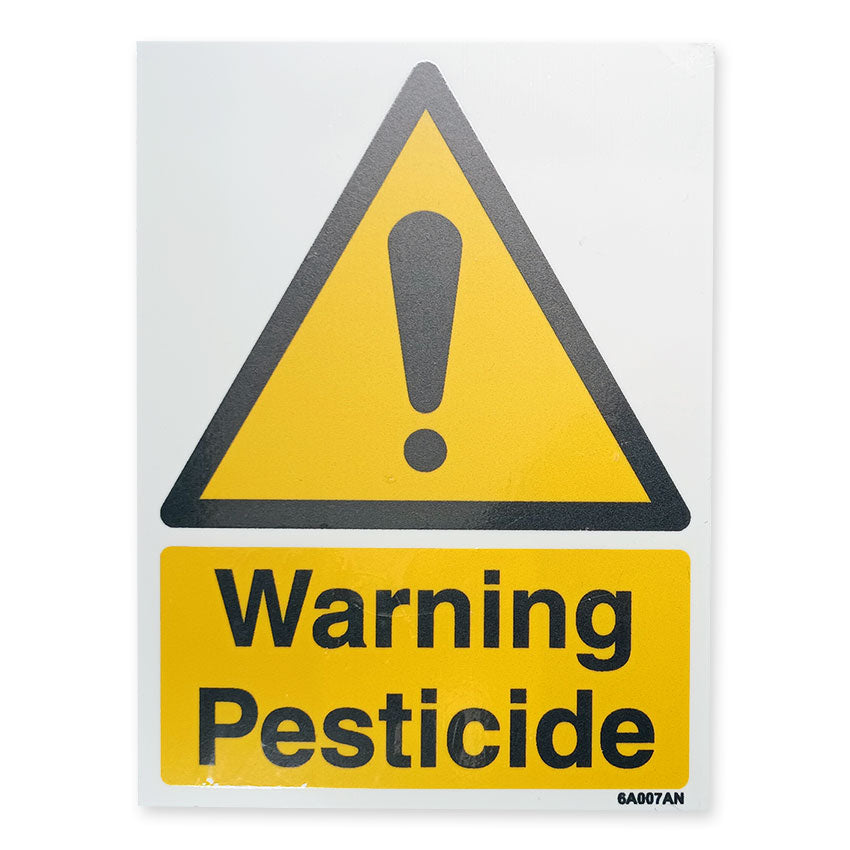 Yellow Pesticide Triangle Hazard Sign (150x200mm) | ProGreen
