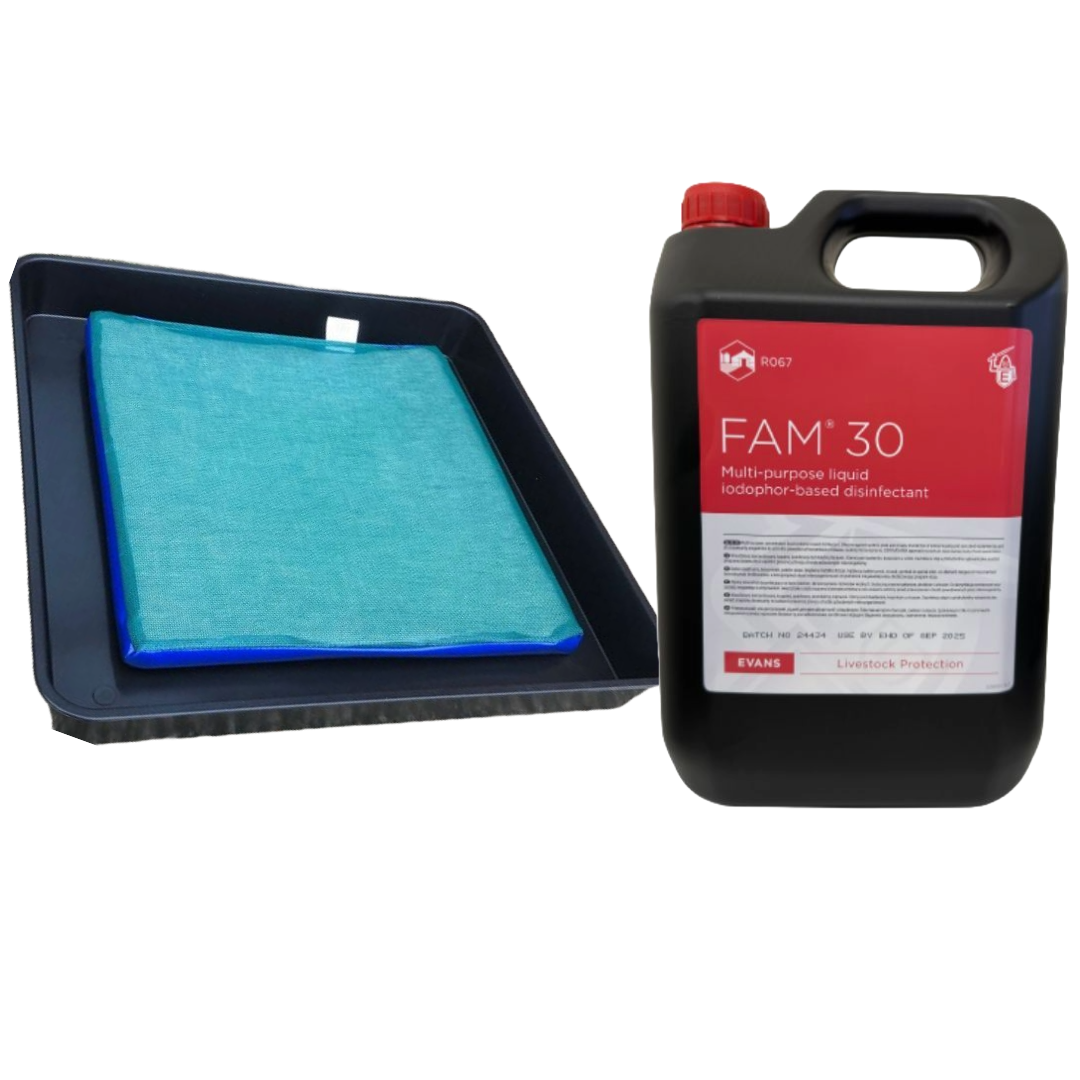 FAM 30 5L with Disinfectant Mat & Tray for Boot & Foot Wash – ProGreen